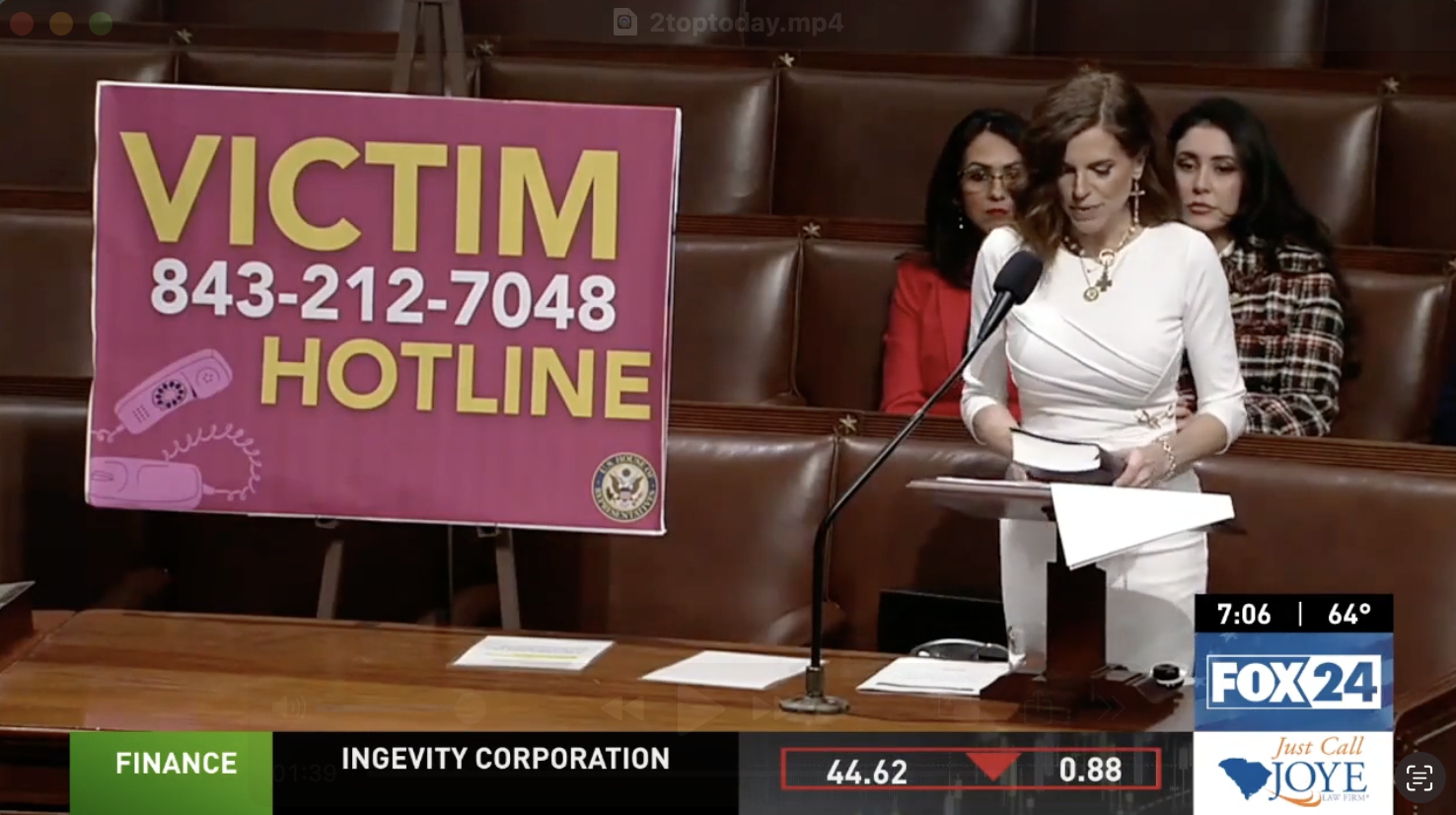 Mace Sets up Victim Hotline Following Speech - FOX 24 WTAT